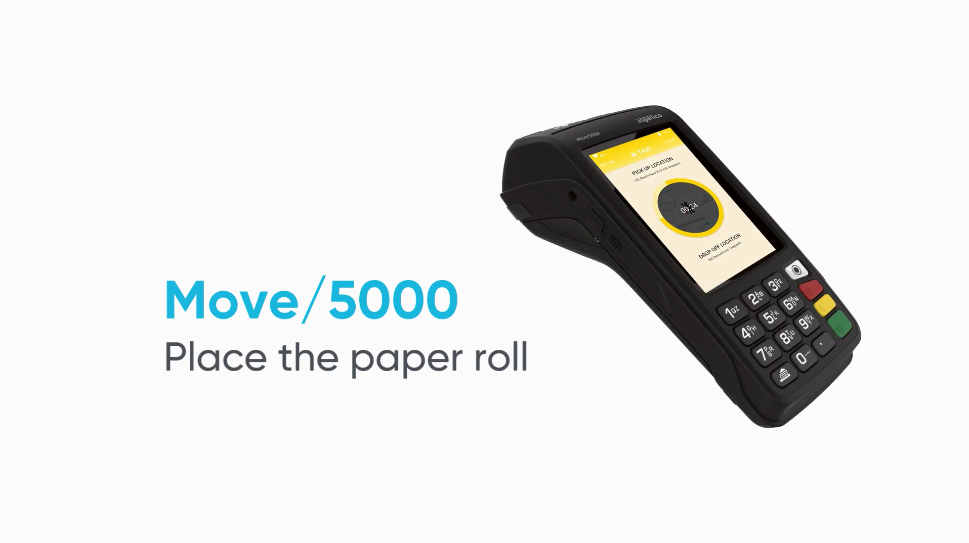 Ingenico | Move/5000 - Place the paper roll